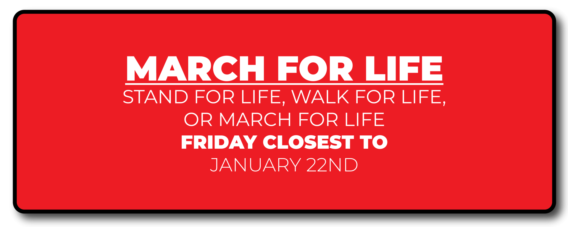March For Life - Family Policy Institute of Washington